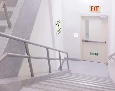 Well Designed Stair Egress Signage Custom ADA Braille Stairwell Exit